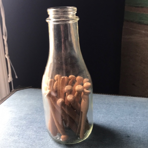 Toys | Vintage Clothes Pins And Bottle Game | Poshmark